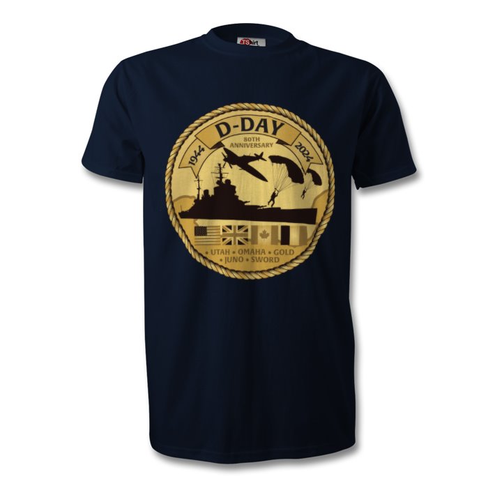 D-Day 80th Anniversary Commemorative T-Shirt 2024 – Empire Poppy Store